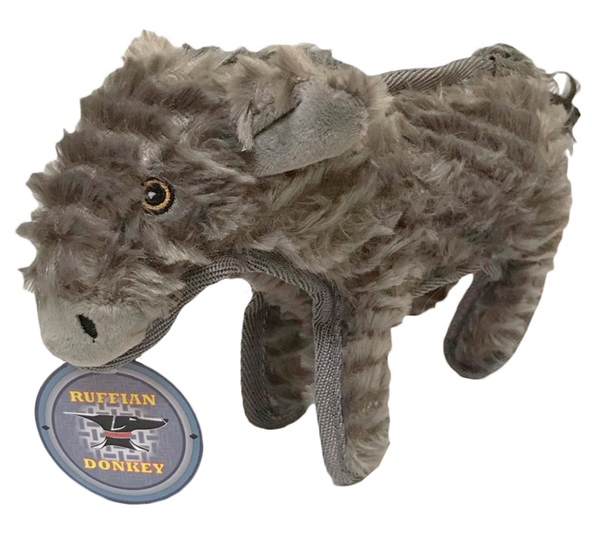 Ruffian Hoofer Donkey Dog Toy | Durable Plush with Tennis Ball & Steel ...